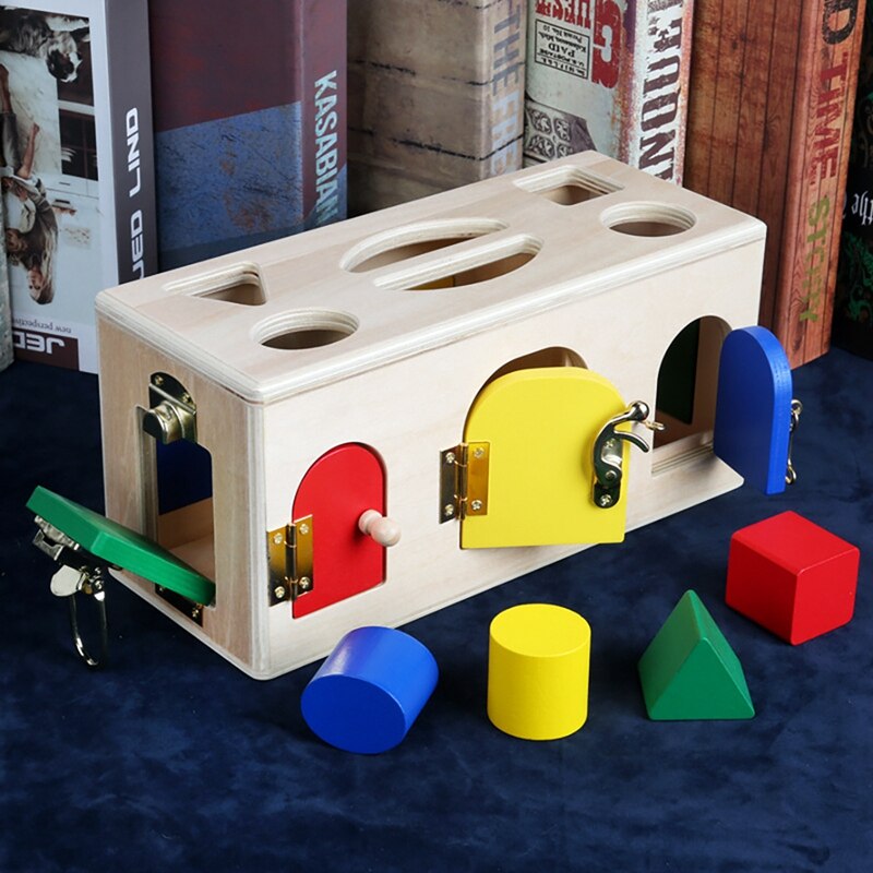 Wooden Practical Little Lock Box Baby Early Educat... – Vicedeal