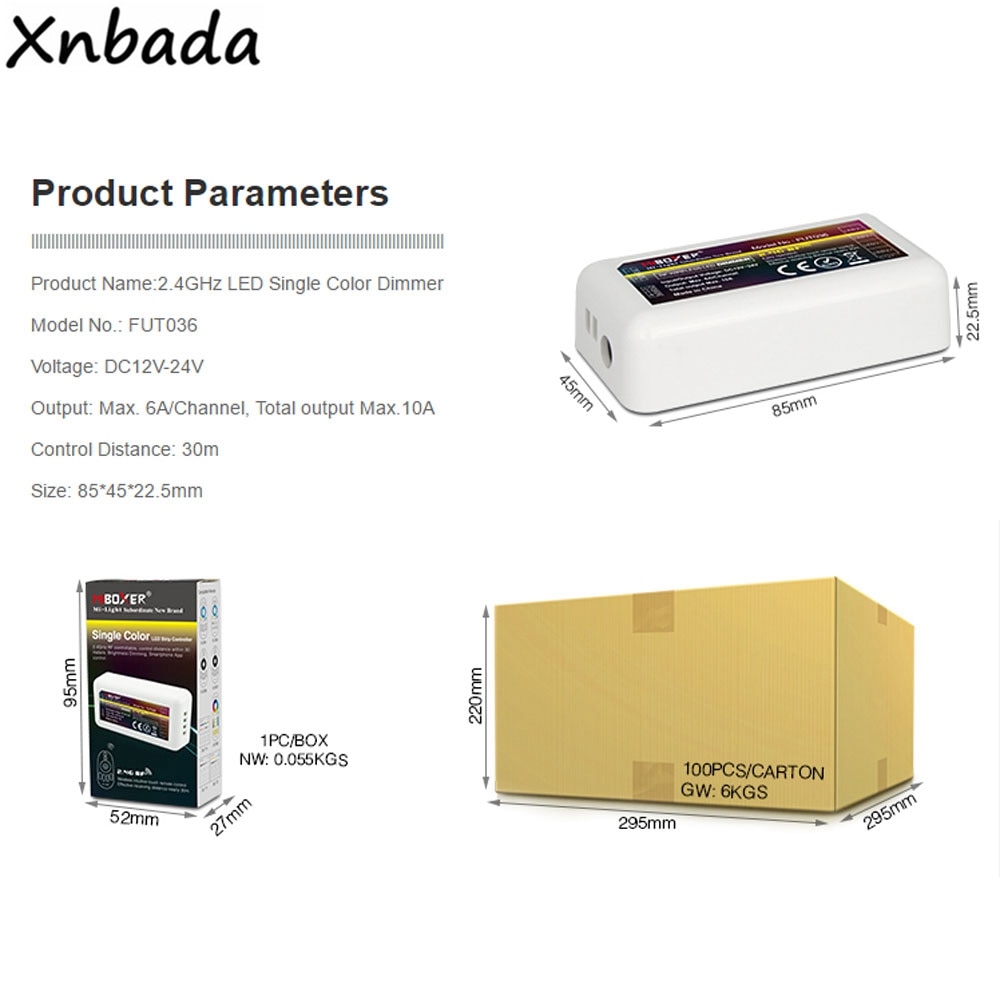 Milight MiBoxer RGB + CCT FUT035 FUT036 FUT037 FUT... – Vicedeal