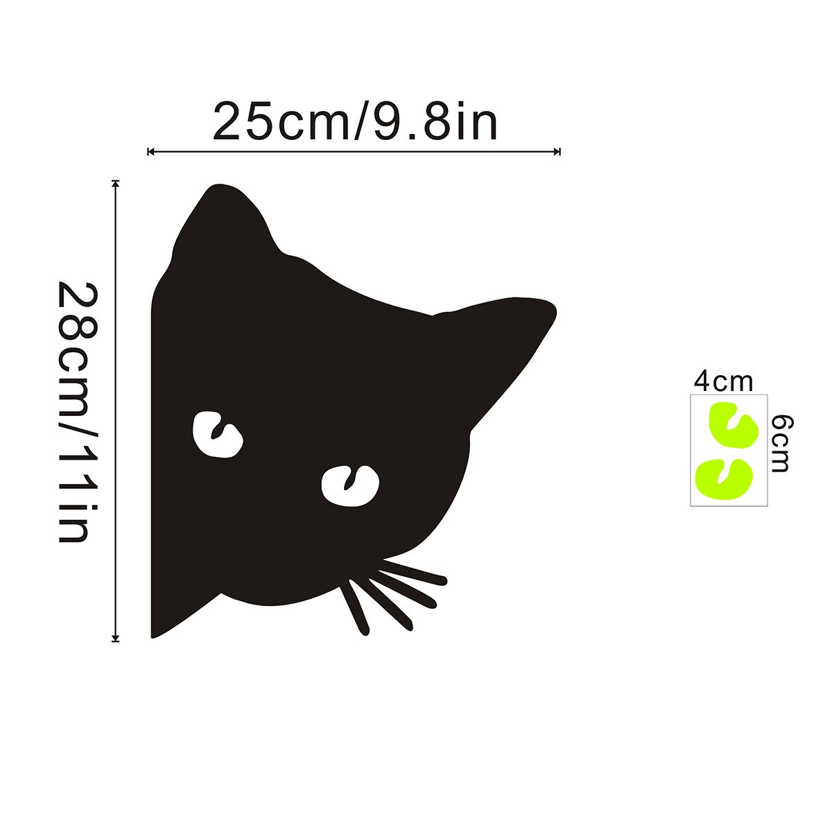 Luminous Cartoon Cat Switch Wall Sticker Home Sock... – Grandado