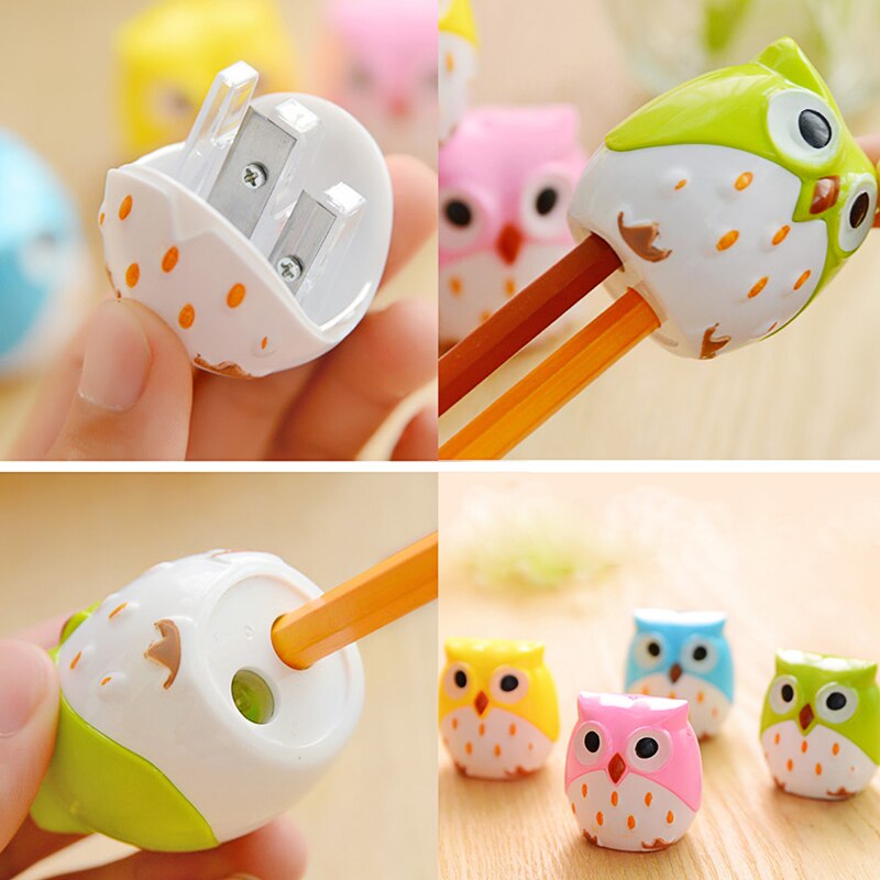 1Pc Mooie Potlood Uil Dier Puntenslijper Briefpapi... – Vicedeal