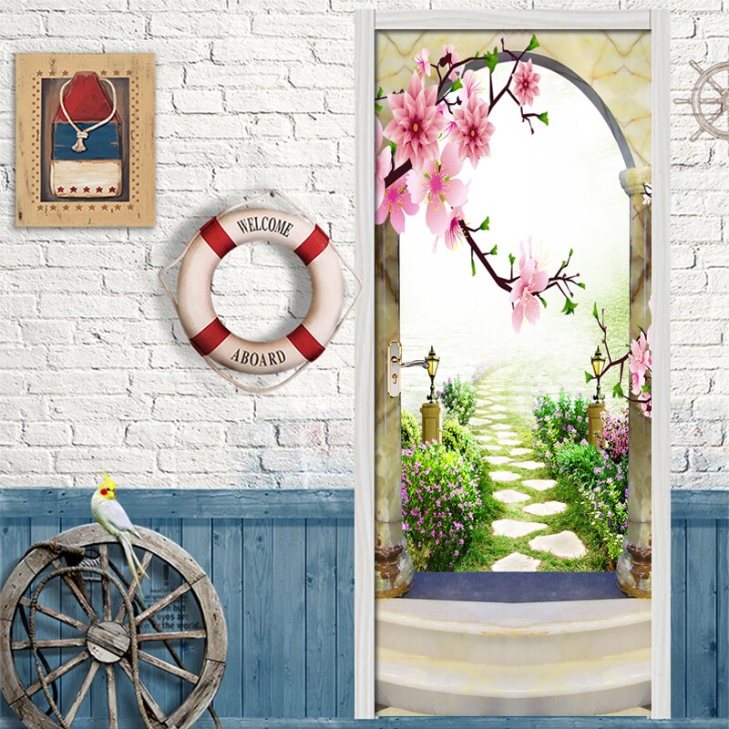 Bedroom Door Stickers Spring Good Scenery Home Dec... – Grandado