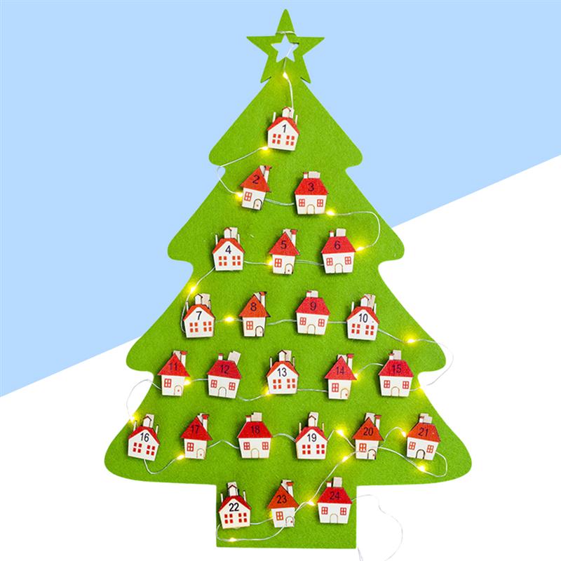 Exquisite Christmas Tree Advent Calendar Felt Coun... – Grandado