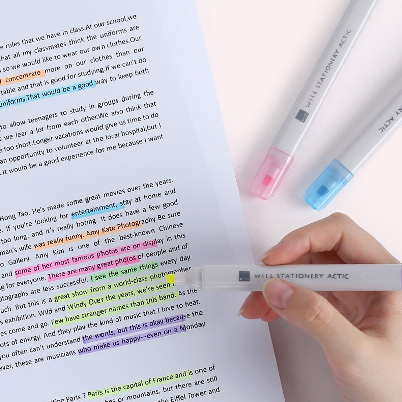 KOKUYO Highlighter Two-color Double-head Quick-dry... – Vicedeal