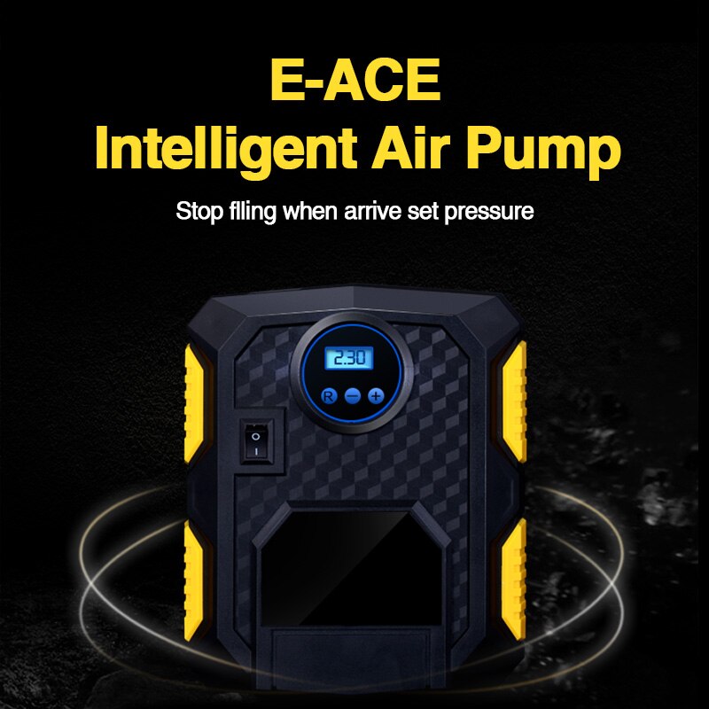E-ACE Auto Luchtpomp Bandenpomp Led Digitale Displ... – Grandado