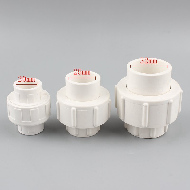 20 25 32 40 50Mm Union Connector PVC Plastic Water... – Grandado