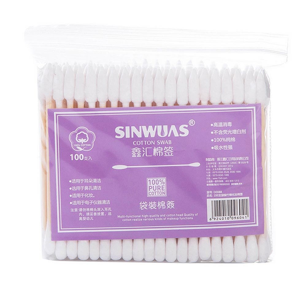 100PCS Cotton Swabs Swab Applicator Q-tips Double ... – Vicedeal