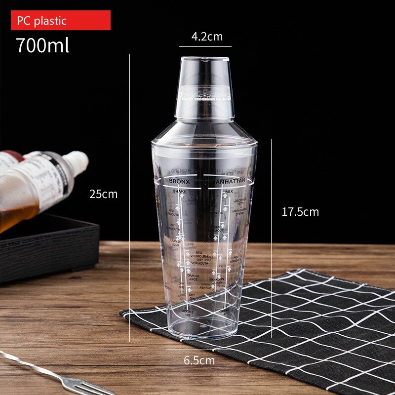 PC/Glass Cocktail Shaker Mixer Wine Martini Boston... – Grandado