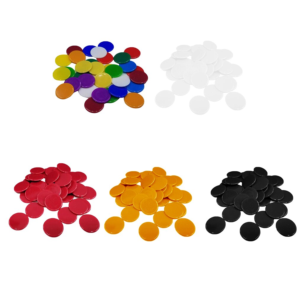 100Pcs 19mm Plastic Learning Counters Mini Poker C... – Grandado
