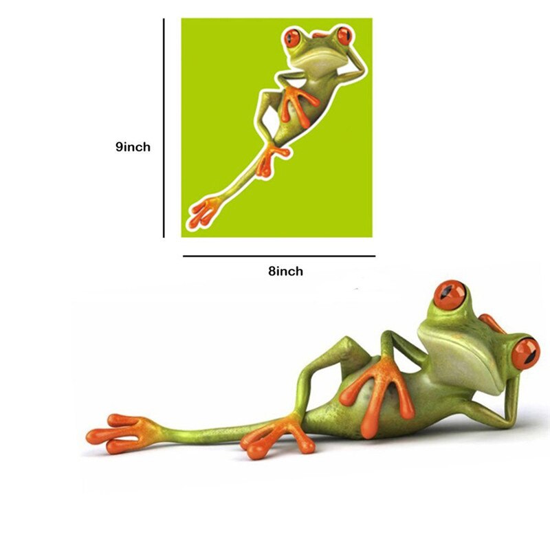 3D Funny Frog Vinyl Decal Car Stickers Car Window ... – Vicedeal