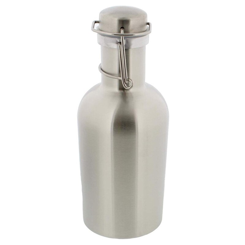 Stainless Steel Beer Growler 33 Oz 1L Flip Top Sin... – Grandado