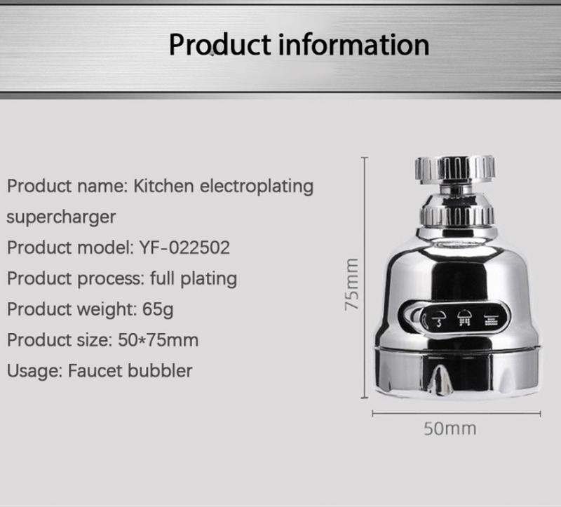 360° & 720° Splash Filter Faucet Home Kitchen Rota... – Grandado