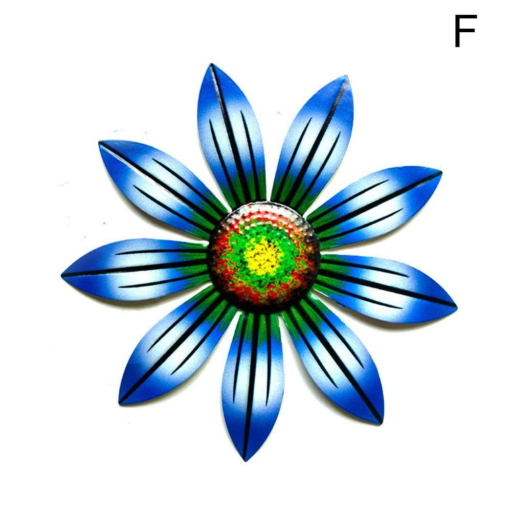 Metal Flower Flower Sculpture Wall Decoration Outd... – Grandado