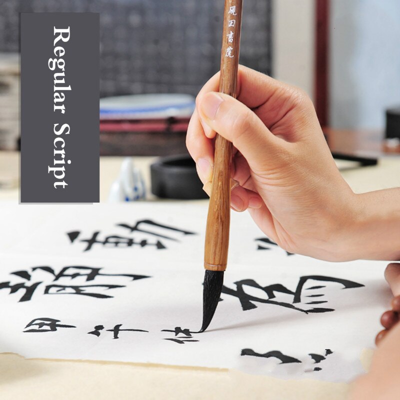 Caligrafia 3pcs Brush Pen Set Chinese Huzhou Calli... – Vicedeal