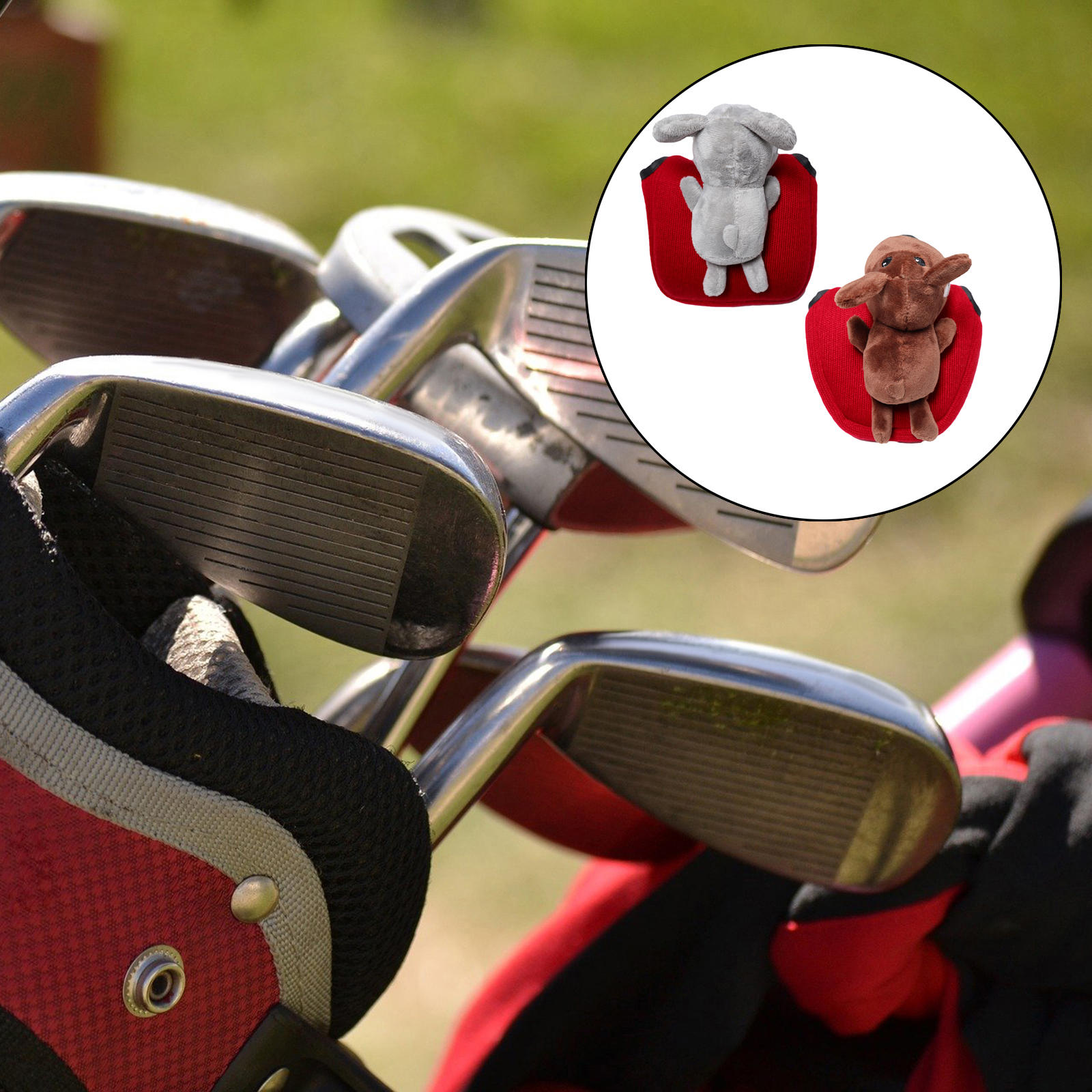 Golf Mallet Putter Cover Knitted with Doll Headcov... – Grandado