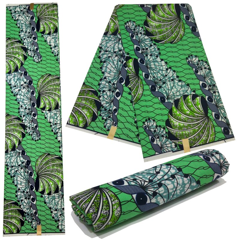 último modelo verde brillante Batik cera de Ghana ... – Grandado