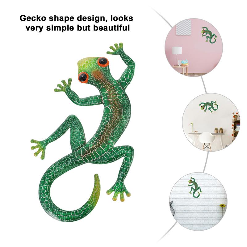 Metal Gecko 3D Wall DIY Realistic Vivid Sculpture ... – Grandado