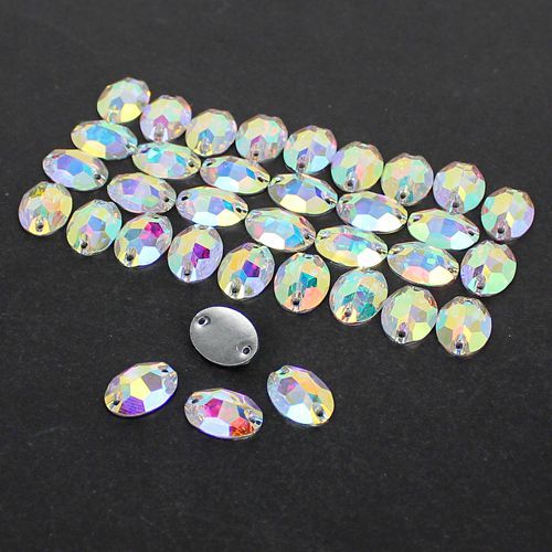7*10mm,11*16mm,18*25mm oval shape crystal AB color... – Grandado