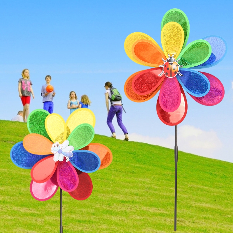 HBB Sequins Insect Windmill Whirligig Wind Spinner... – Grandado