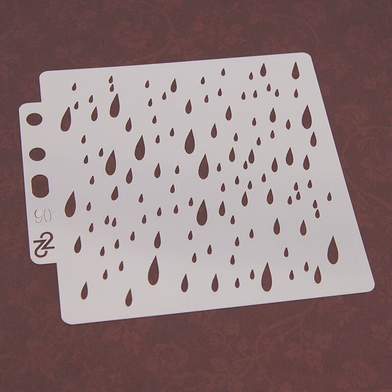 Raindrop DIY Layering Stencils Wall Painting Scrap... – Grandado