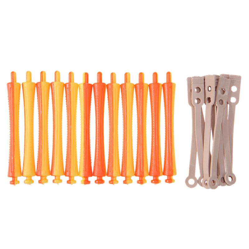12pcs/set Perm Bar Set Rubber Band Hair Roller Hai... – Grandado