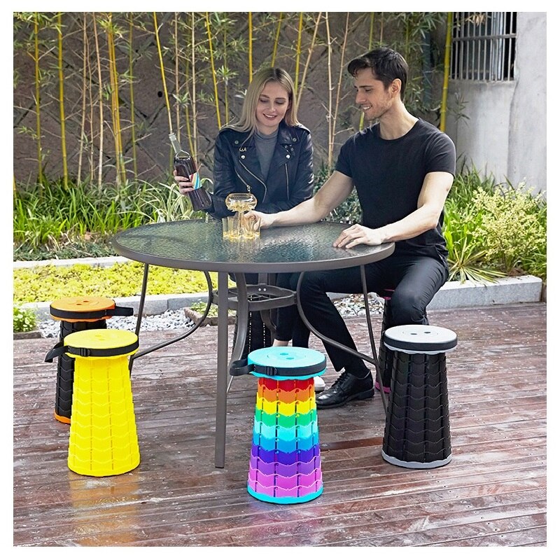 Outdoor Folding Rainbow Telescopic Stool, Portable... – Vicedeal
