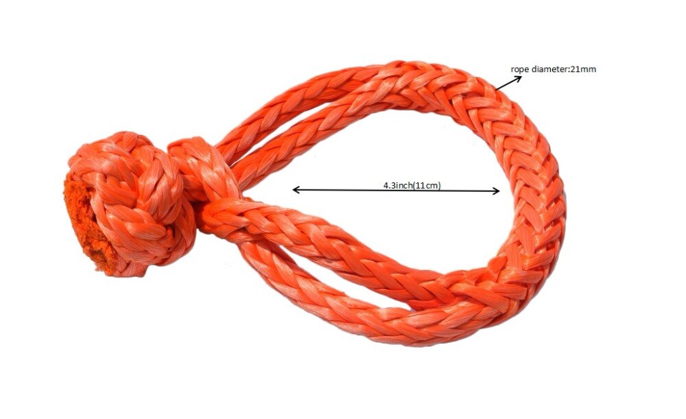 Orange 7/16*4.3inch Soft Shackles ,UHMWPE Soft Sha... – Grandado