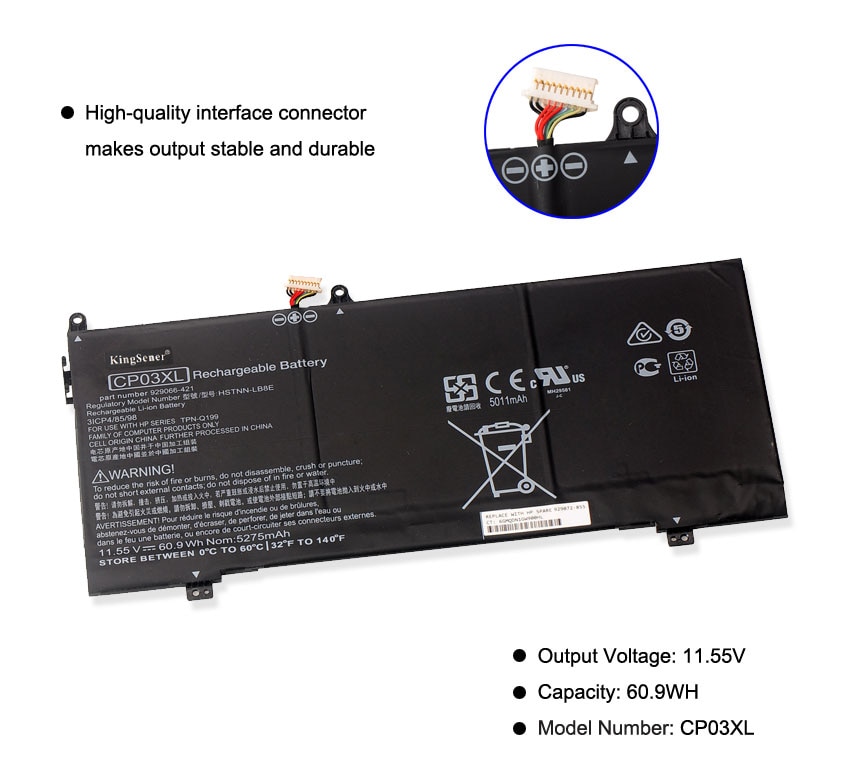 KingSener CP03XL Batterie für HP Spectre x360 13-a... – Grandado