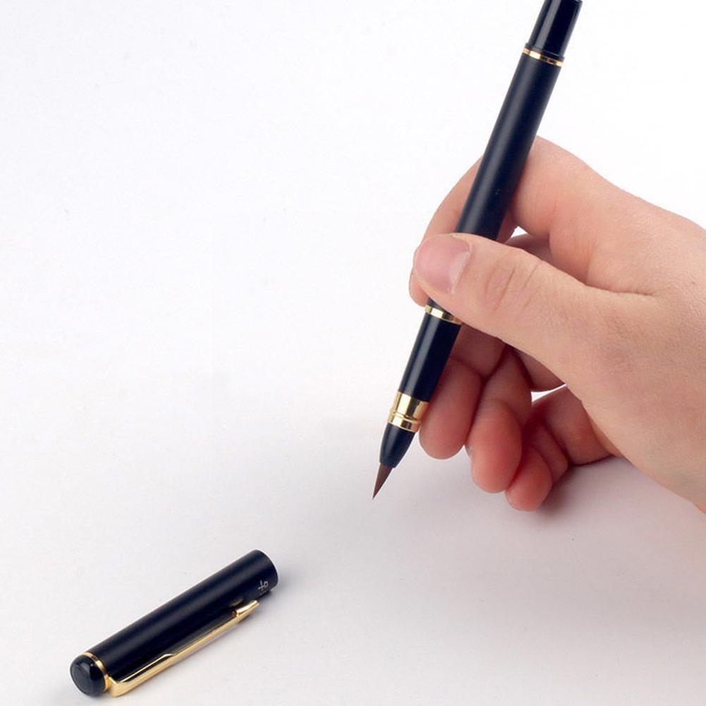 Draagbare Verf Aquarel Borstel Pen Zachte Art Teke... – Grandado
