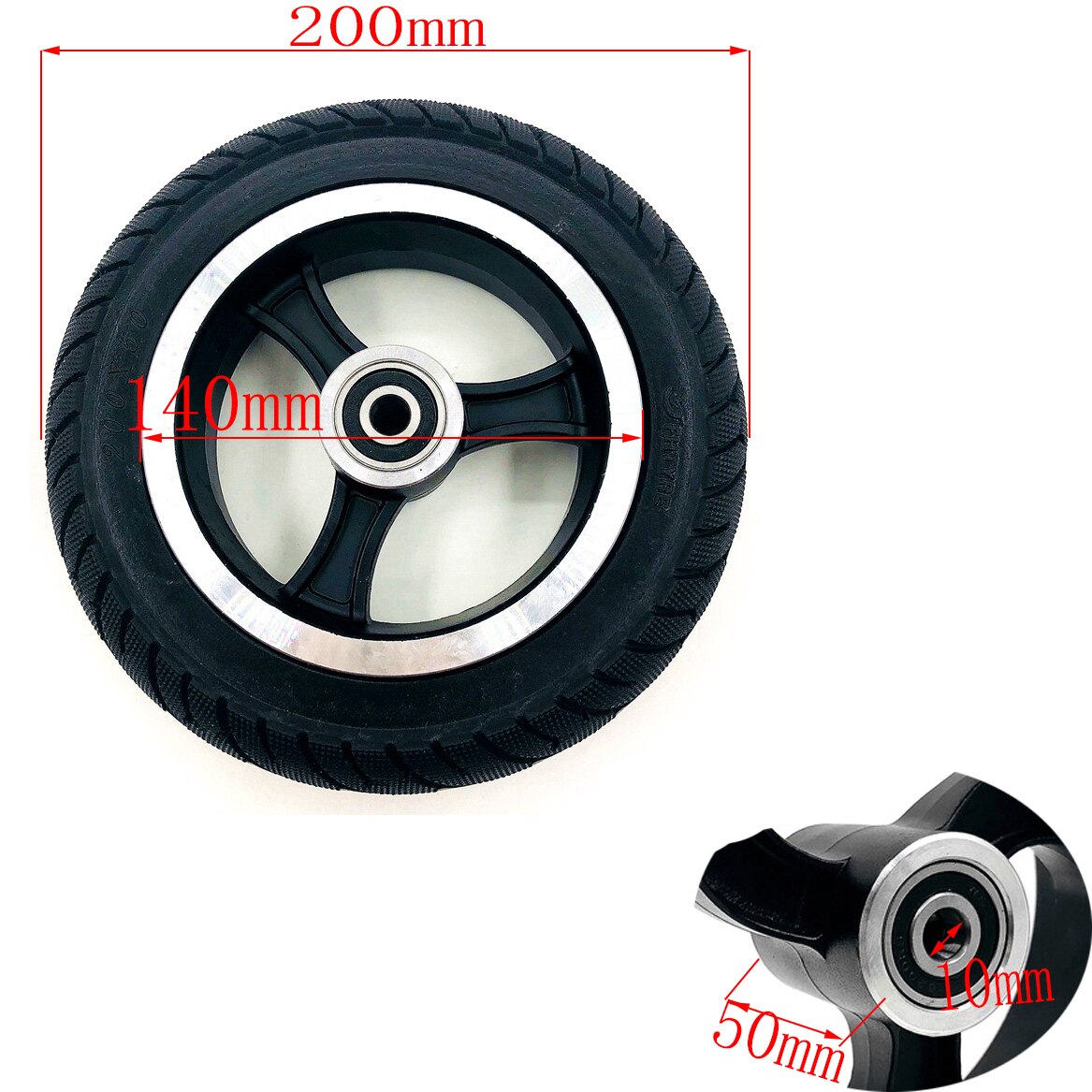 Mobility 200x50 Scooter wheelchair wheels tyre 8x2... – Grandado