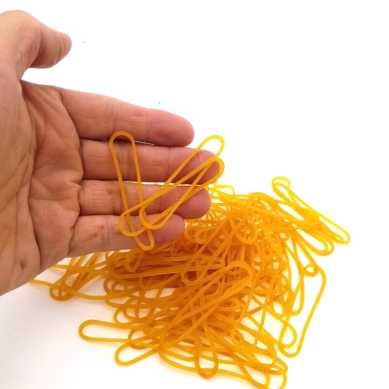 Gummiband gul kontor hem miljövänligt 60mm elastis... – Vicedeal