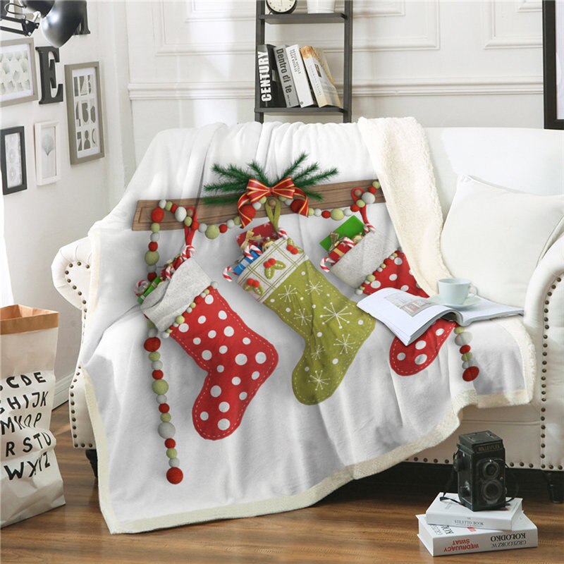 Couverture de noël en molleton Sherpa pour père no... – Grandado