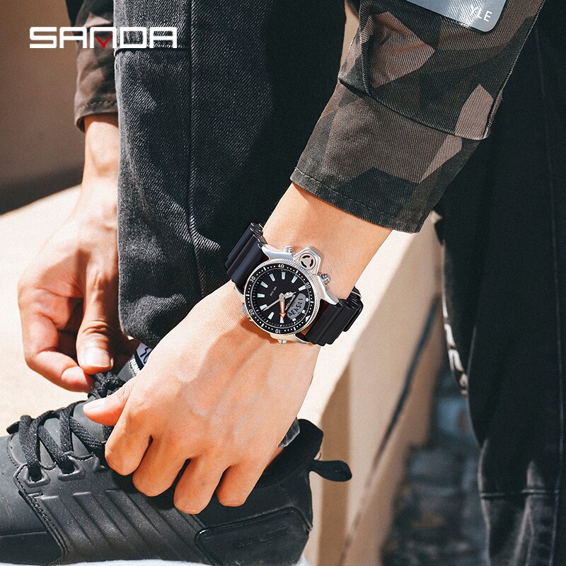 Sanda Sport Heren Quartz Digitaal Horloge Creatief... – Vicedeal