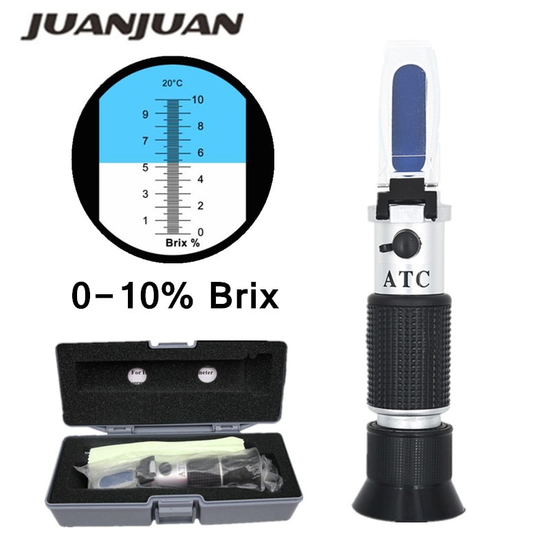 0-10% Brix Handheld Brix Refractometer Met Atc Lag... – Vicedeal