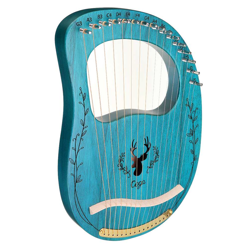 CEGA 16 strings Lyar Portable Mahogany Harp Mini K... – Vicedeal