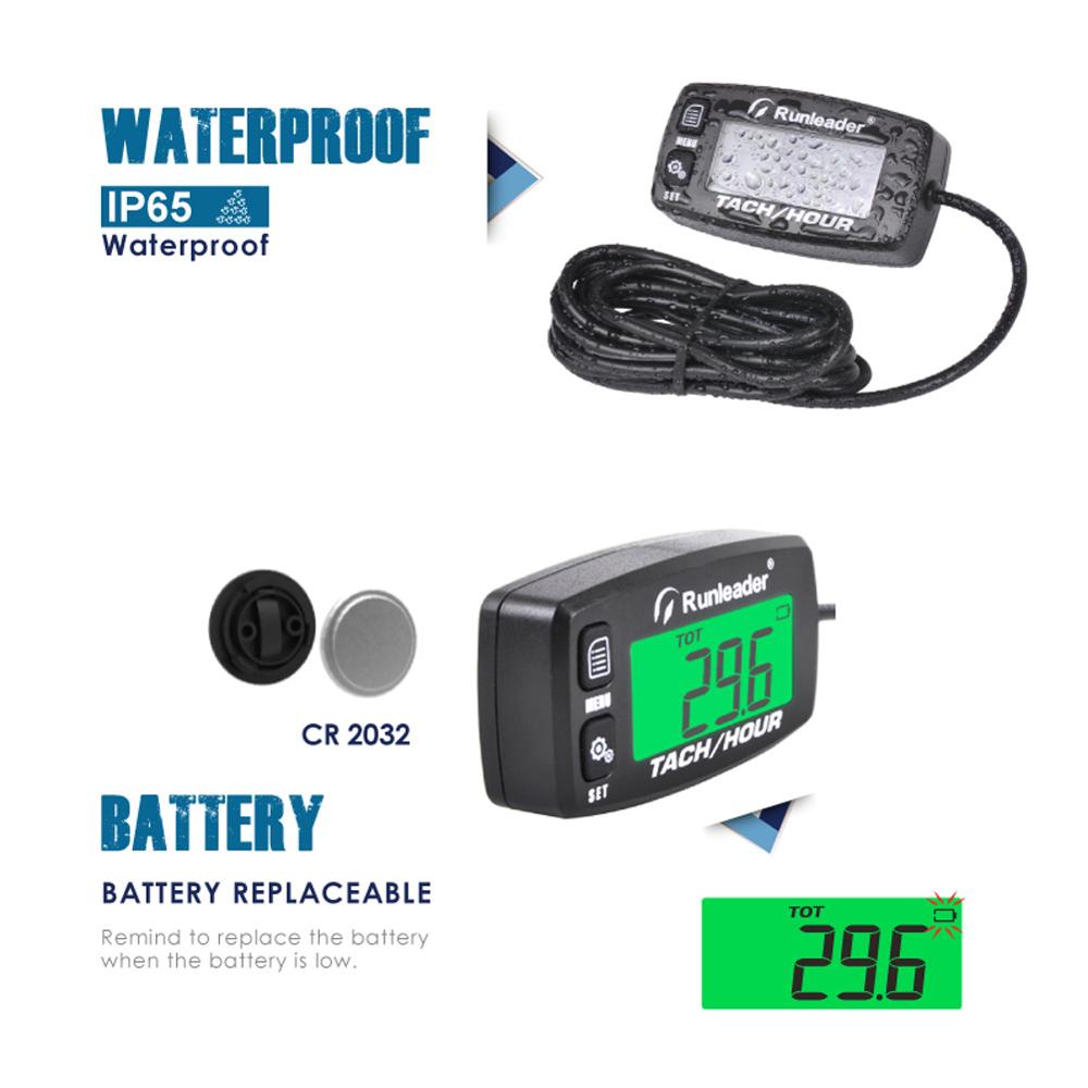 Inductive Tachometer Gauge Engine Hour Meter Boat ... – Vicedeal