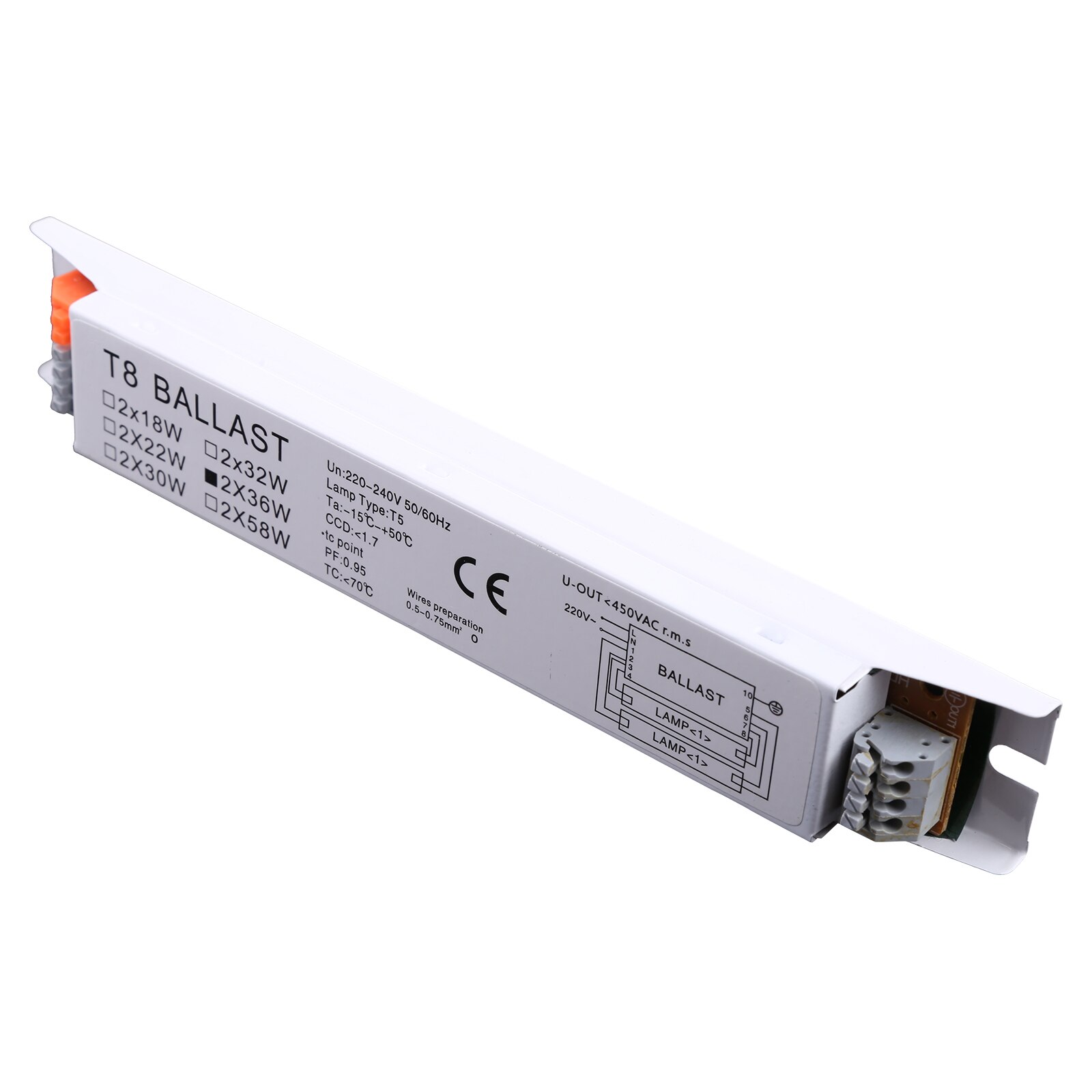 220-240V AC 2x36W Wide Voltage T8 Electronic Balla... – Vicedeal