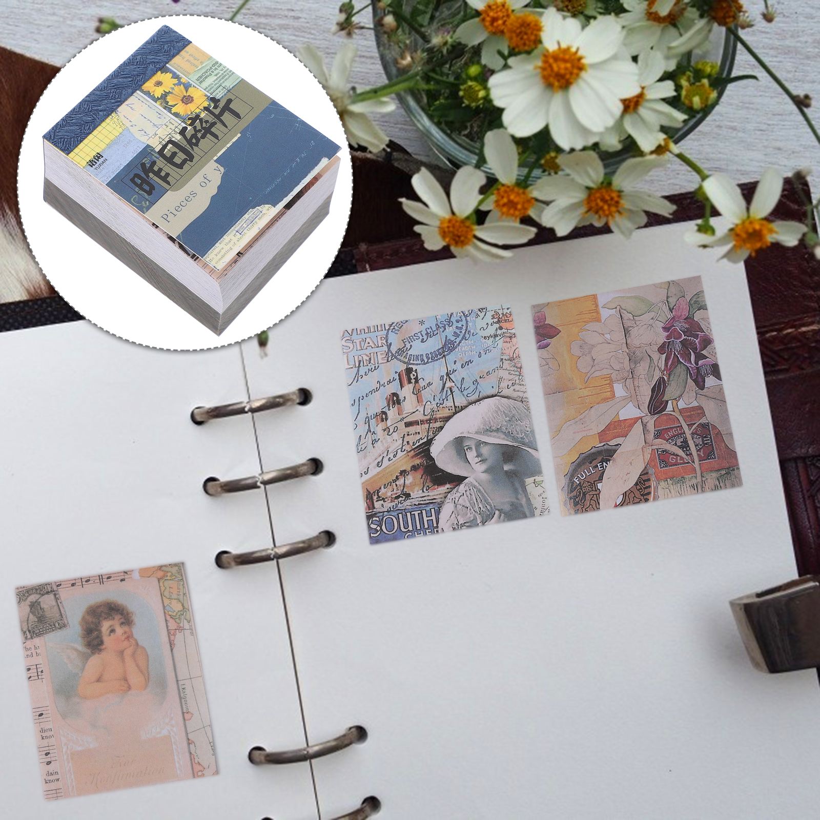 400 Sheet/book Vintage Collage Scrapbook Material ... – Vicedeal