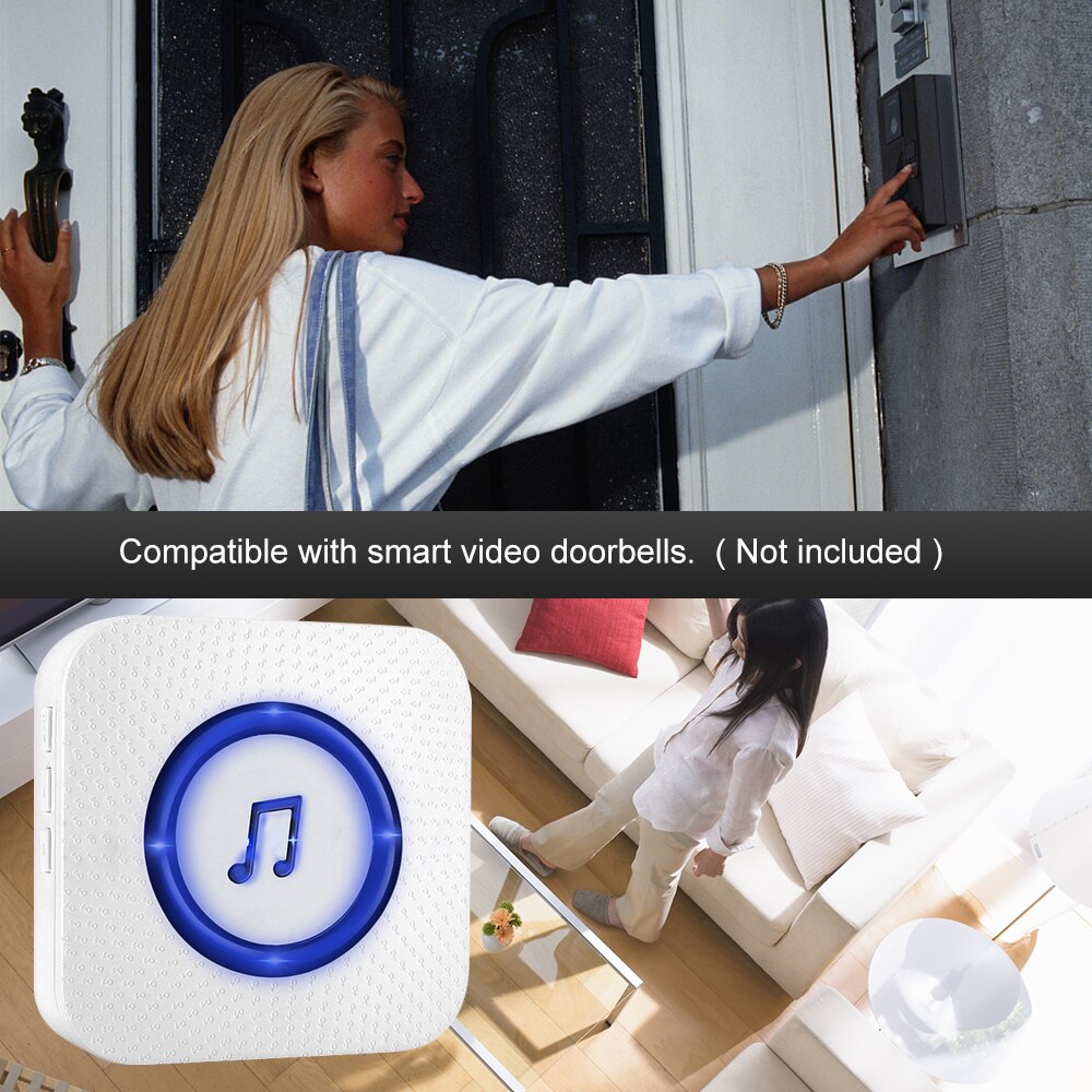 Wireless Plug-in Doorbell Compatible with Visual D... – Vicedeal