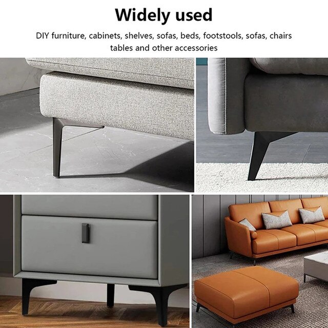 4PCS Heavy Furniture Sofa Legs Modern Metal Carbon... – Grandado