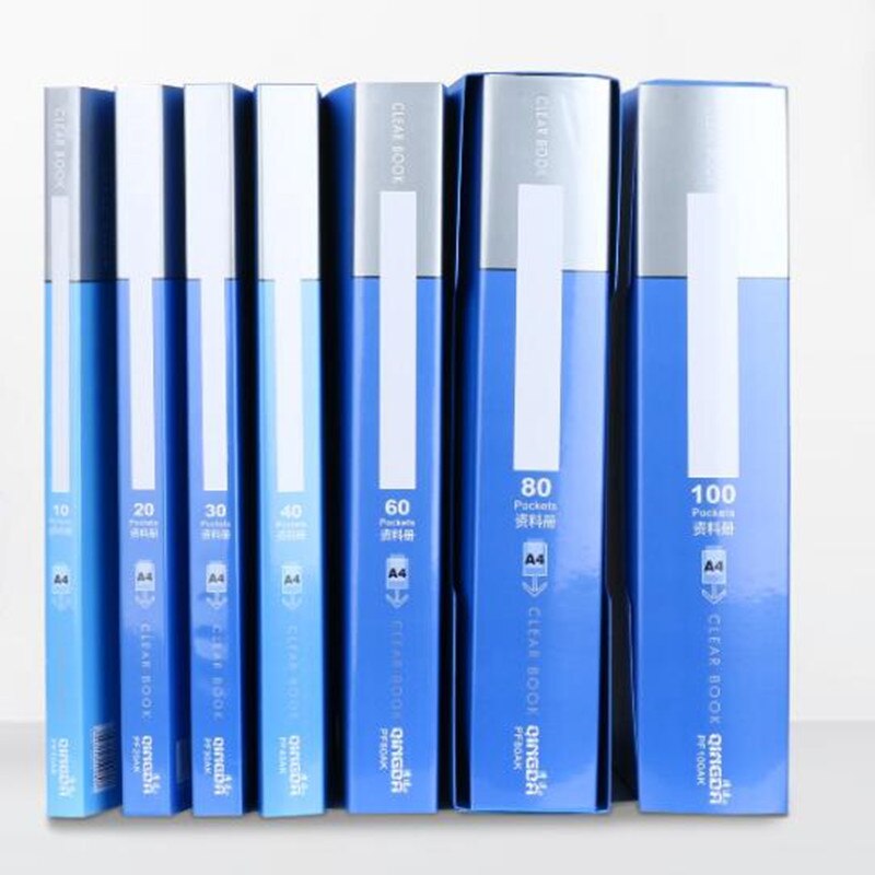 A4 Display 10/20/30/40/60/80/100 Pages Transparent... – Grandado