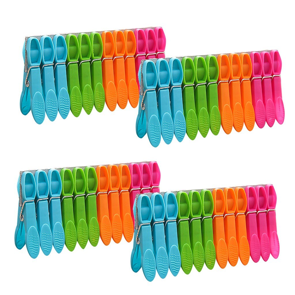 24PCS Powerful Plastic Clothes Pegs Hangers Clothe... – Vicedeal