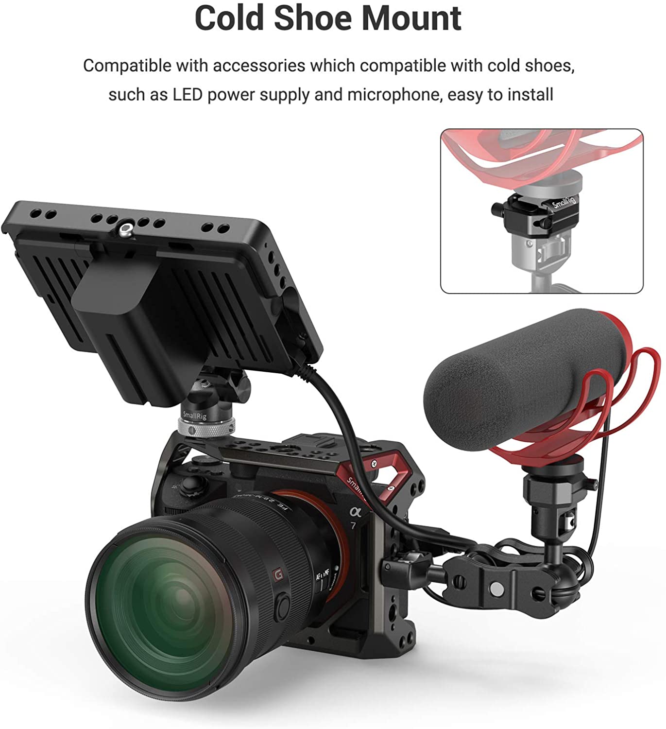 SmallRig Multi-Functional Cold Shoe Mount with Saf... – Grandado