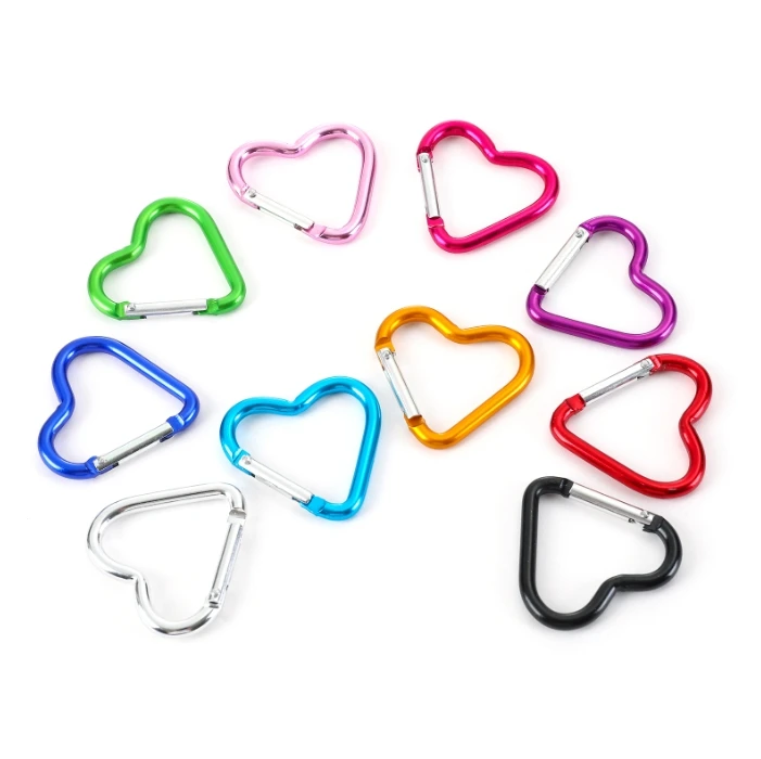 Outdoor Carabiner Heart Shape Keychain Clip Alumin... – Grandado