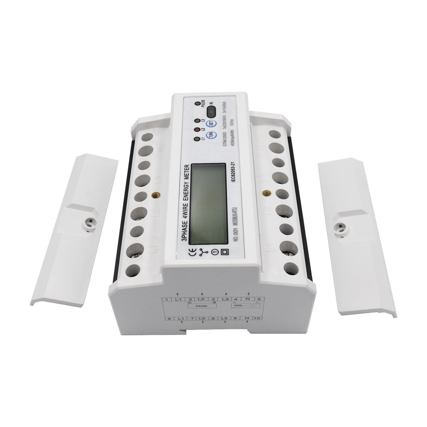 DIN-Rail Energy Meter 3 Phase 4 Wire RS485 MODBUS ... – Grandado