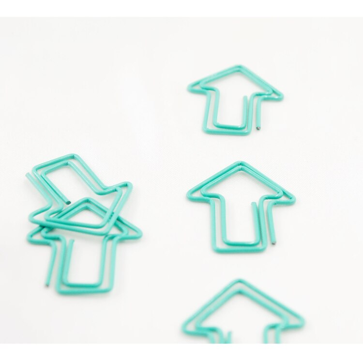 30 Clips/Pak Arrow Vormige Paperclips Roze/Groen M... – Grandado
