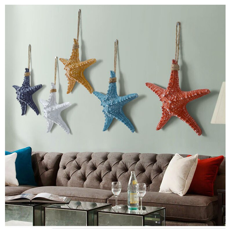 Conch Starfish Beach Decor Nautical Home Bedroom L... – Grandado