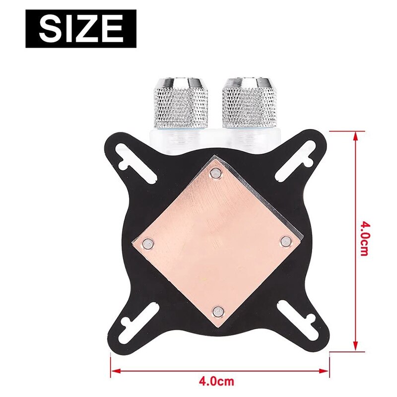 Computer GPU Water Cooling Block, Copper POM Metal... – Grandado