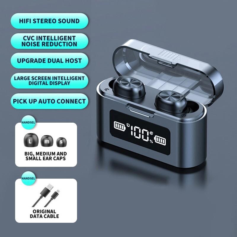 Écouteur sans fil Bluetooth V5.0 LED affichage de ... – Grandado