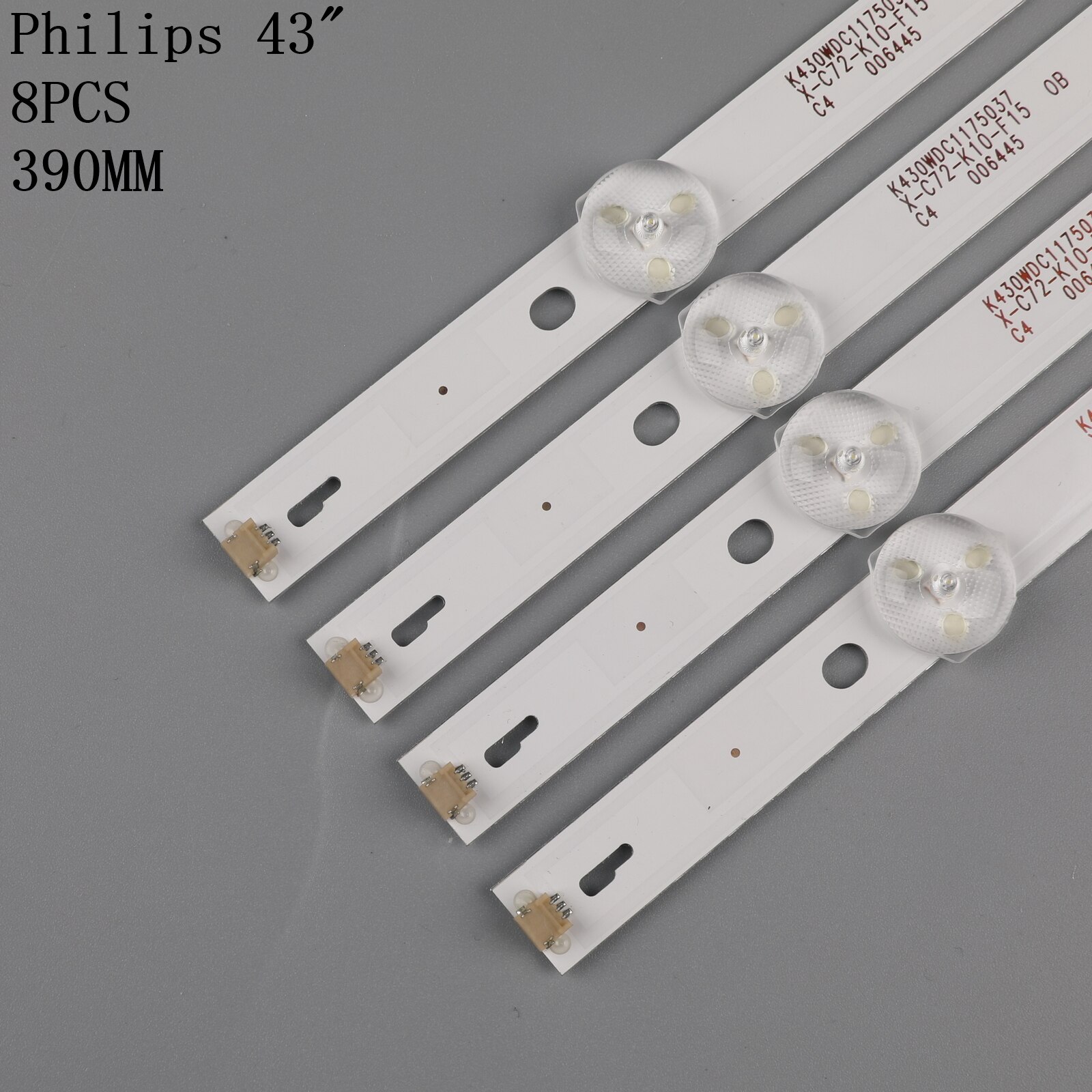 100% 8pcs LED Backlight strip 3lamps (6V) 430WDC1 ... – Grandado