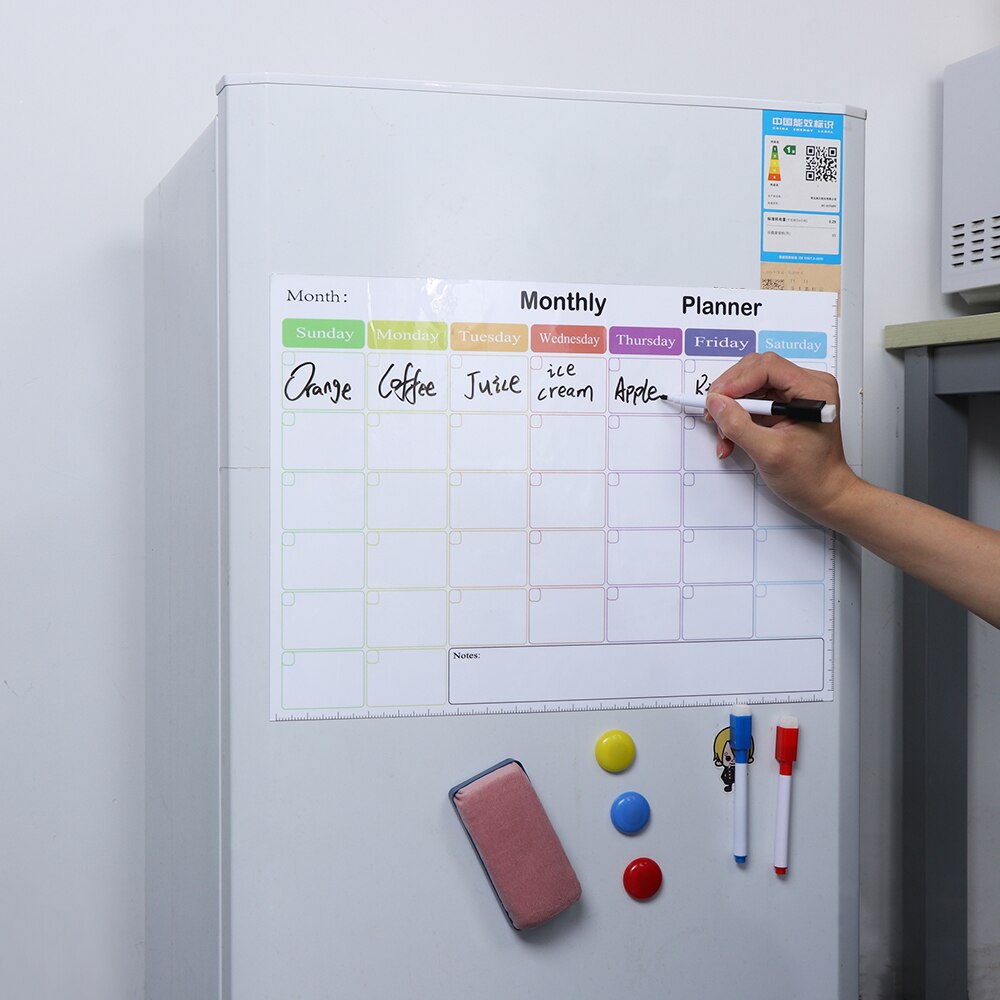 1Pc Magnetic Weekly & Monthly Planner Whiteboard F... – Grandado